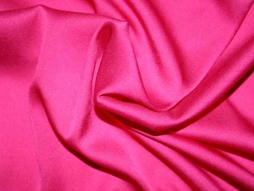 Silk Charmeuse Satin Magenta - fabric fabric