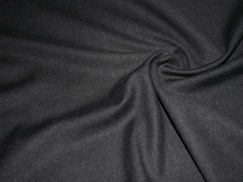 Wool Flannel Dark Grey - fabric fabric