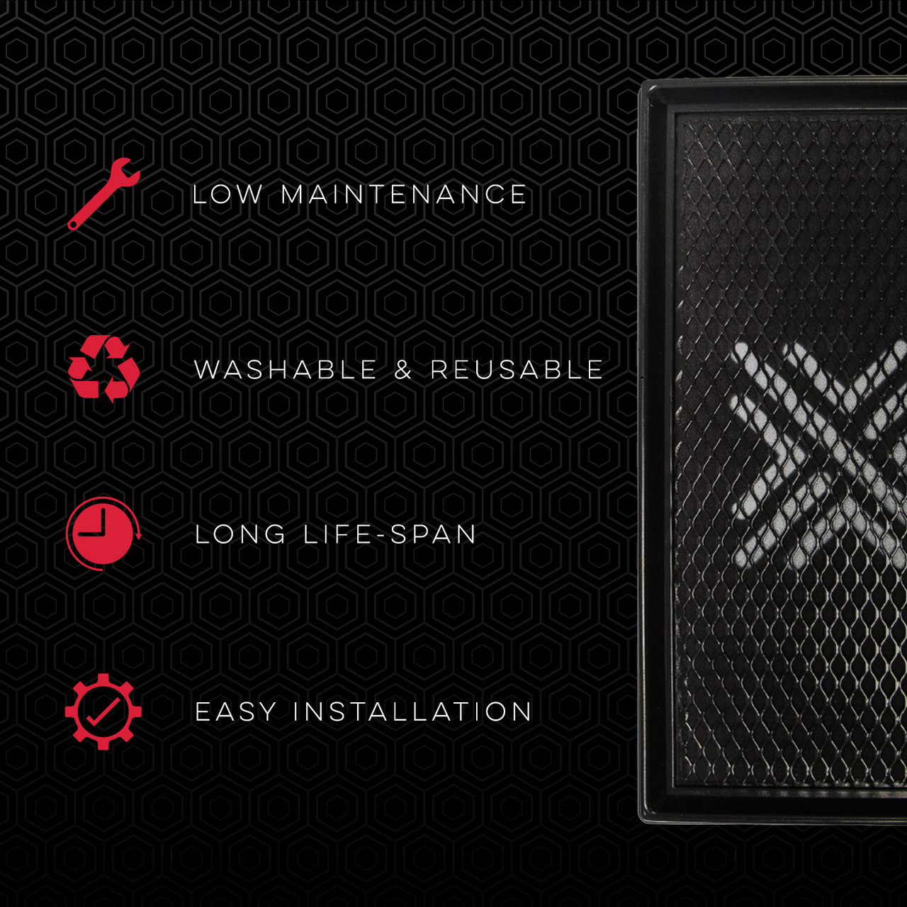 Pipercross Performance Panel Air Filter for for Ford Ranger, VW Amarok - PP2102
