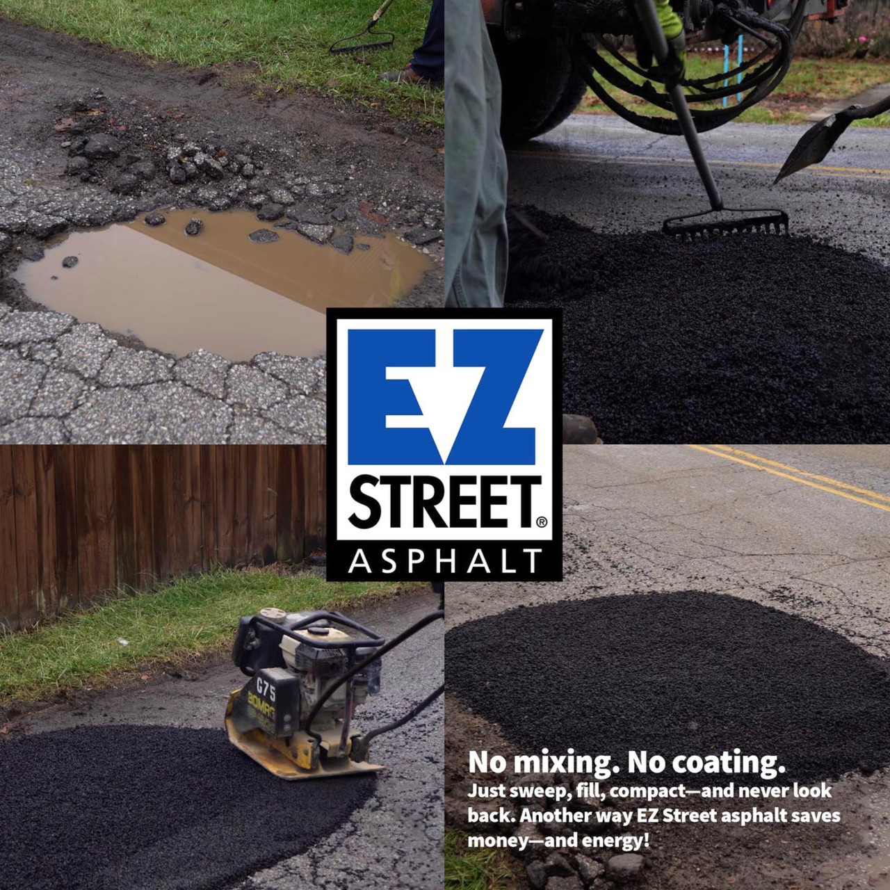 EZ Street Cold Asphalt - 20kg Bucket - Red Stag Materials