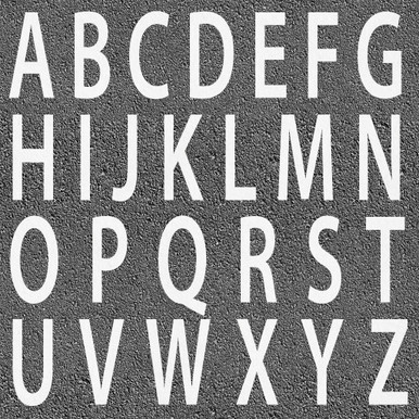 Preformed Thermoplastic Letters - Red Stag Materials