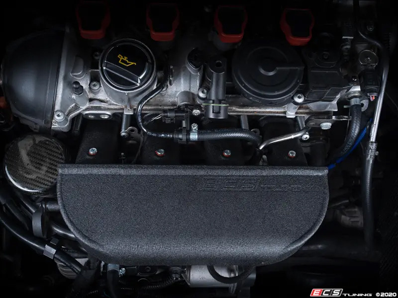 ECS Tuning Aluminum Intake Manifold With Fitting Kit - Wrinkle Black ...