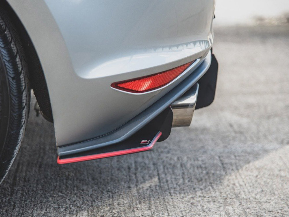 Maxton Design Black Maxton Racing Rear Side Splitters V.1 VW Golf Mk 7 ...