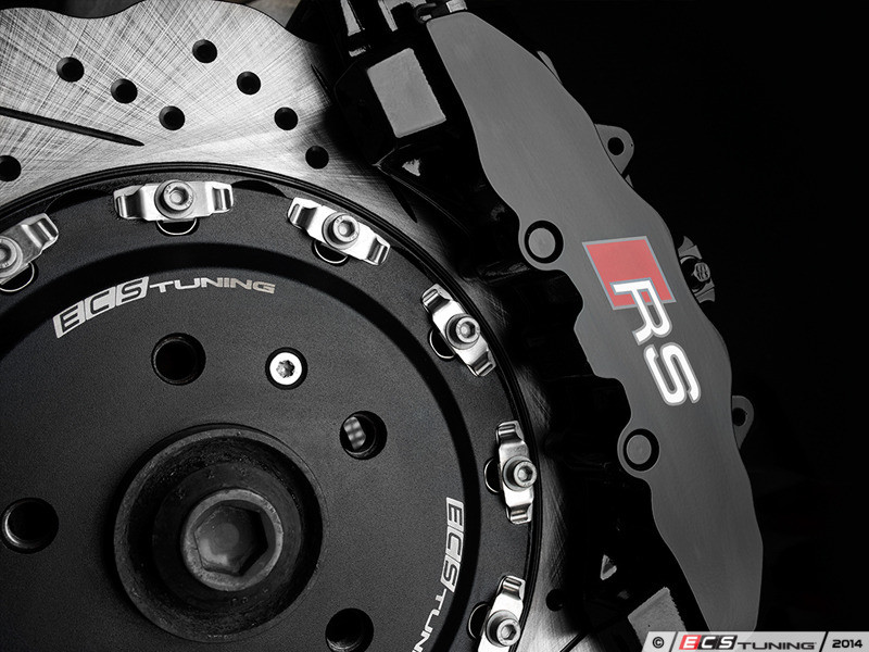 ECS Stage 4 Big Brake Kit - Drilled & Grooved - 352x32mm - Awesome GTI ...