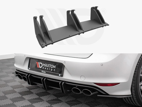 Maxton Design Black Street Pro Rear Diffuser VW Golf R Mk7 (2013-2016 ...