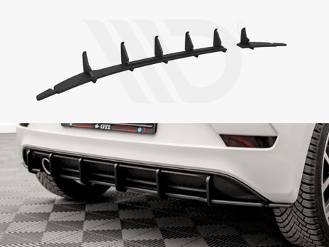 Maxton Design Black Racing Durability Rear Diffuser VW Up GTI (2018 ...