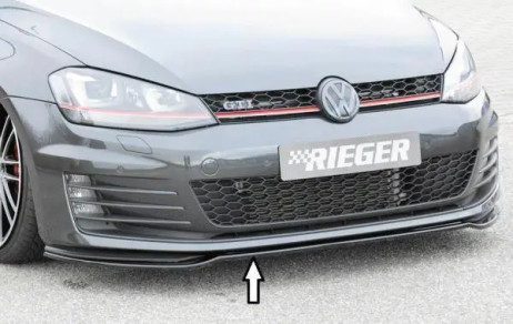 Rieger Front Splitter Gloss Black - Golf MK7 GTi & GTD - Awesome GTI ...