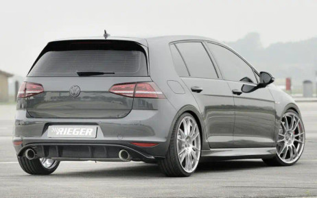 Rieger Rear Diffuser Gloss Black - Golf Mk 7 GTI - Awesome GTI ...