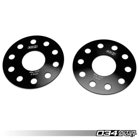 034 Motorsport Wheel Spacer Pair, 2.5mm, Volkswagen & Audi 5x112 with ...