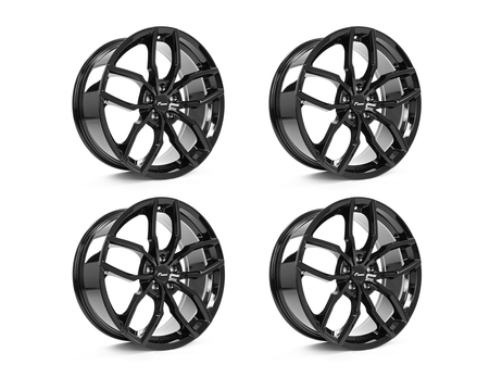 Racingline R360 8.5J x 20inch Alloy Wheel Set - Gloss Black - Awesome GTI