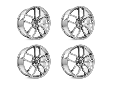 Racingline R360 8.5J x 20inch Alloy Wheel Set - Gloss Bright Silver ...