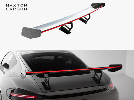 Maxton Design Carbon Spoiler With Internal Brackets Uprights V.2 + LED ...