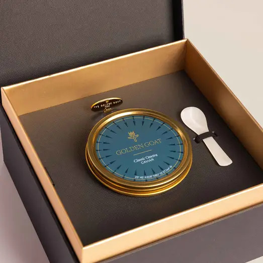 Classic Ossetra Caviar Gift Set | Golden Goat Caviar | Le Gourmet Central