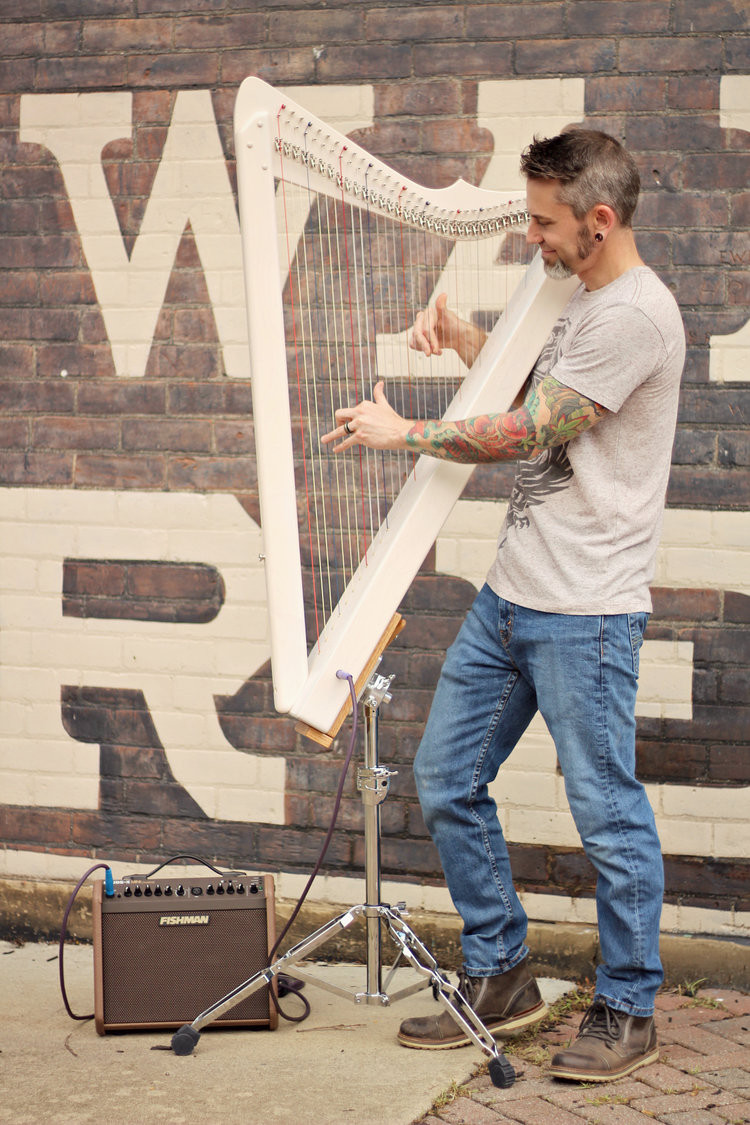 Grand Harpsicle Harp - 33 strings, fully levered, Pro Electric Pickup ...