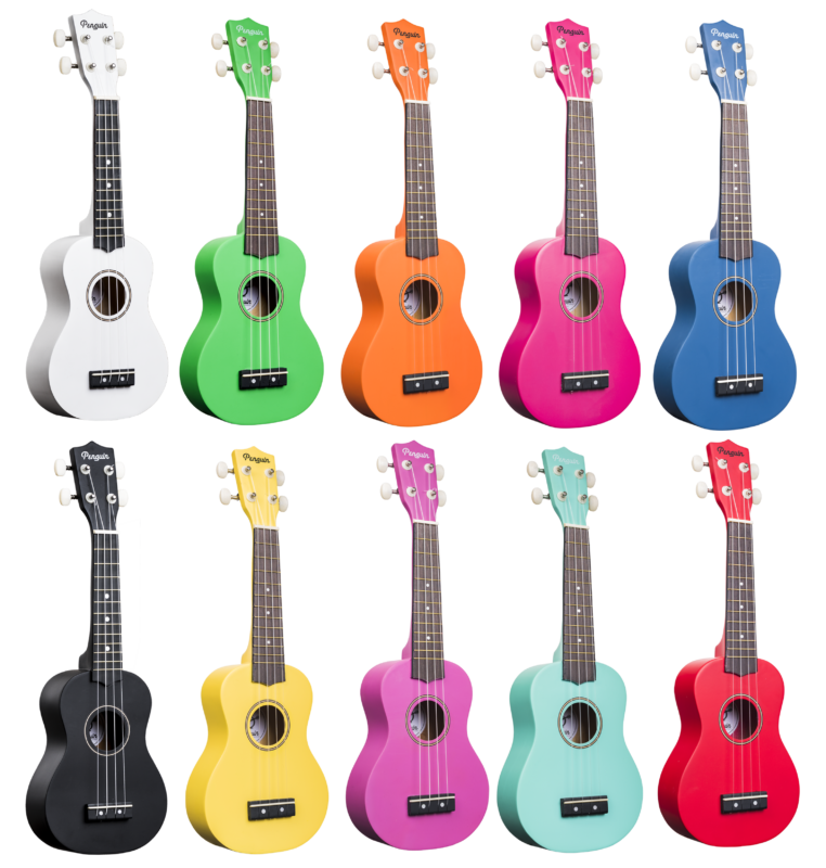 Amahi Penguin Soprano Ukulele, Green Color - Bill's Music