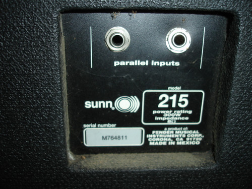Sunn by Fender 215 2x15" Bass Cabinet - Previously Owned - Bill's Music