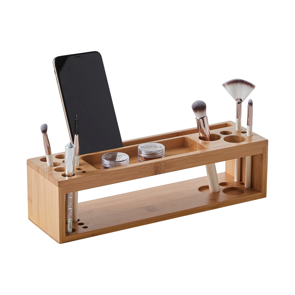 Howards Bamboo Makeup Organiser with Drawer | Howards Storage World