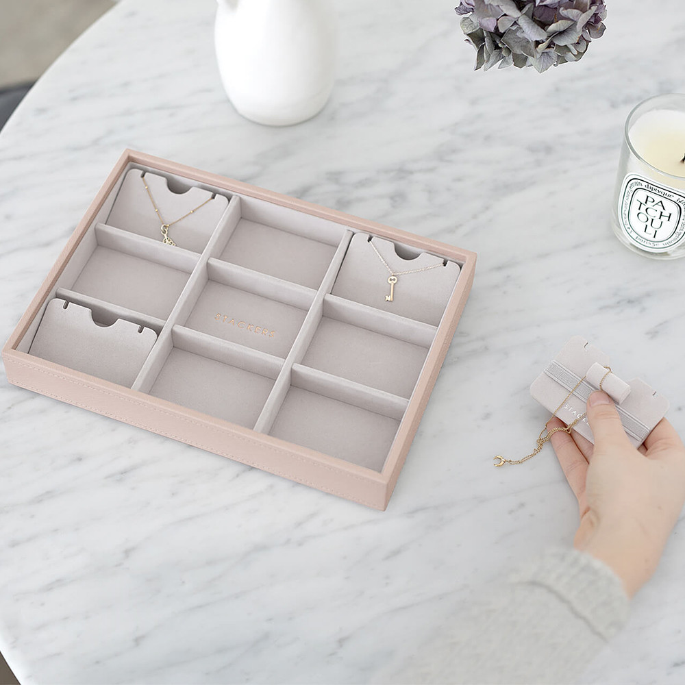 Stackers Classic Statement Earring Jewellery Box Layer - Blush ...