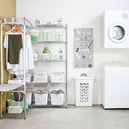 easy-build Custom Corner Laundry Unit - Howards Storage World