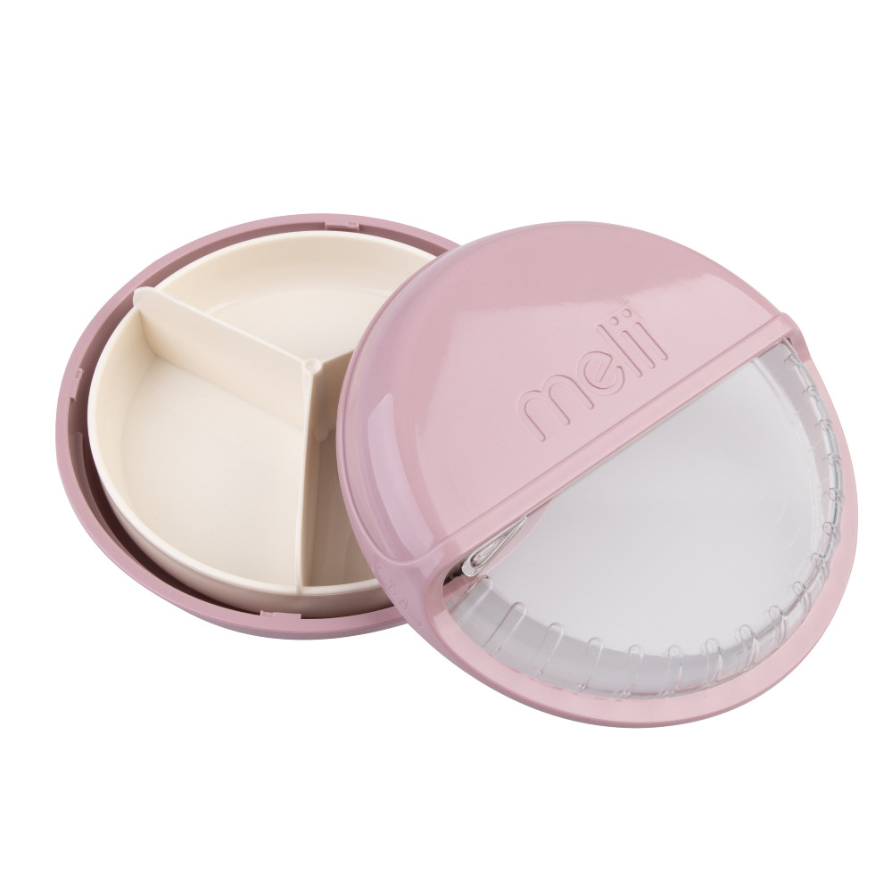 Melii Luxe Spin Snack Container - Pink | Howards Storage World