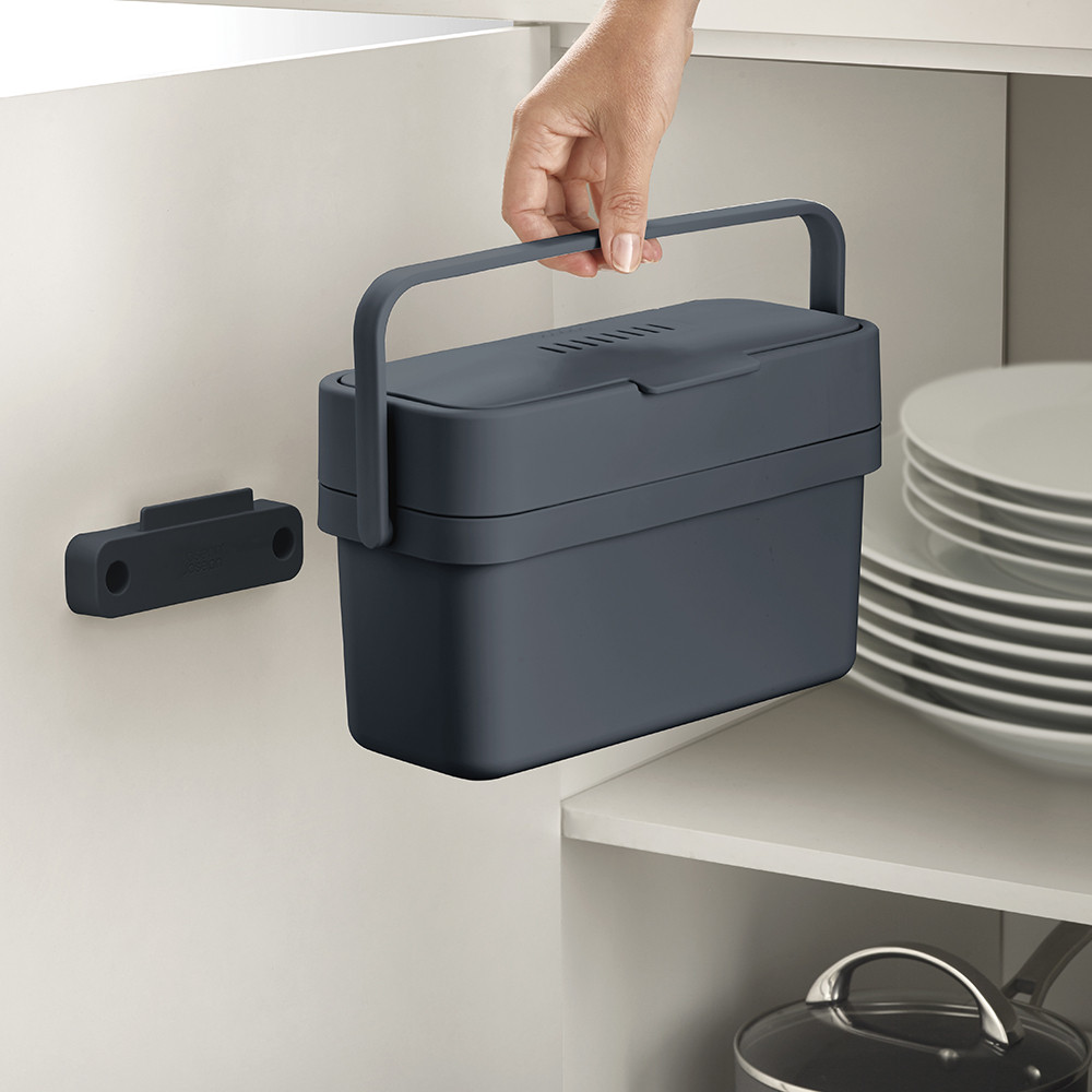 Joseph Joseph Compo 4 Easy-Fill Food Waste Caddy - Charcoal | Howards ...