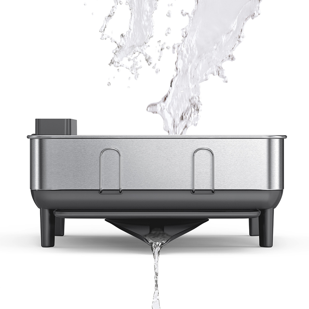 simplehuman Compact Steel Frame Dish Rack | Howards Storage World
