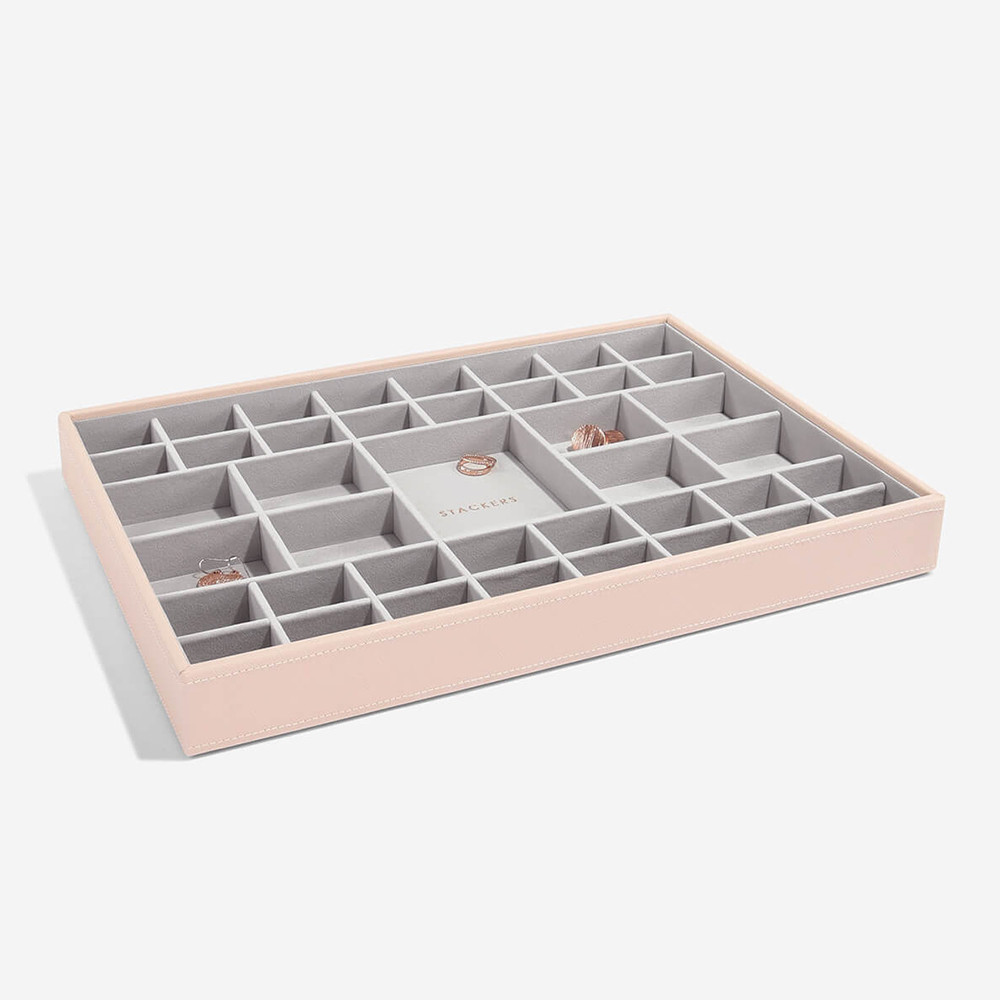Stackers Supersize Trinket & Ring Jewellery Box Layer - Blush | Howards Storage World