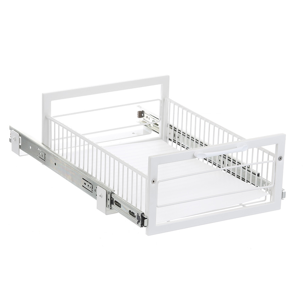 Williamsware Pull Out Wire Basket 39.5cm - White | Howards Storage World
