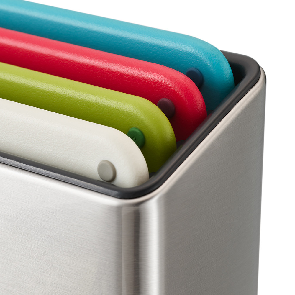 Joseph Joseph Folio Icon 4 Piece Large Chopping Board Set - Steel ...
