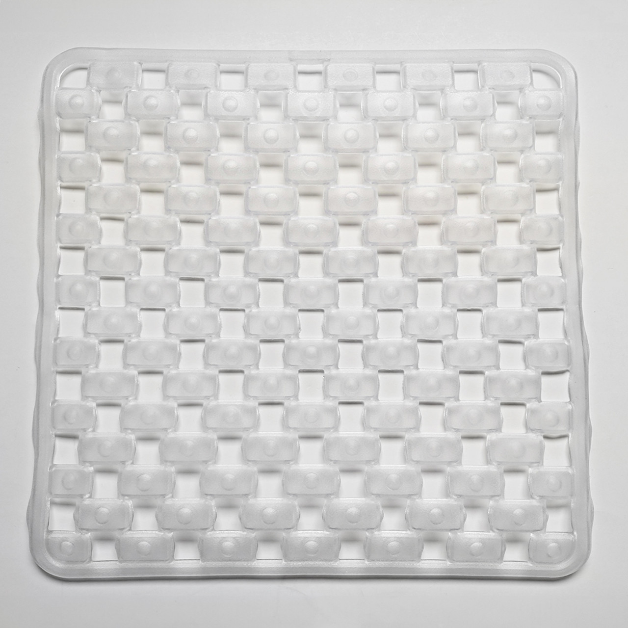 Non Slip Bath Shower Mat Square with Suction Cups Clear Howards Storage World