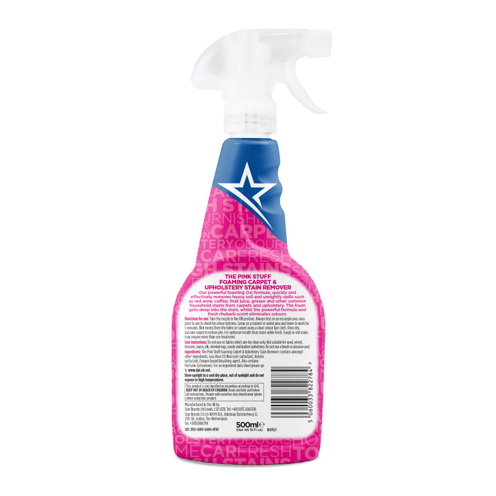 The Pink Stuff Miracle Foaming Carpet & Upholstery Stain Remover ...