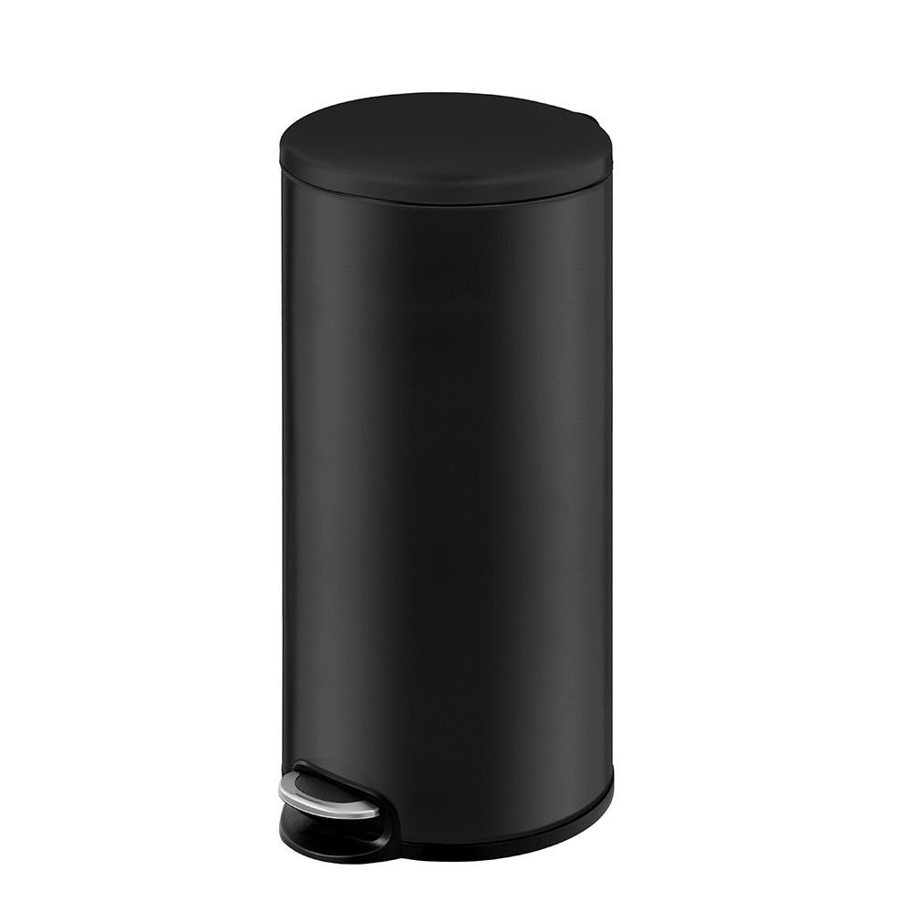 EKO Maggey Step Bin 30L - Black - Howards Storage World