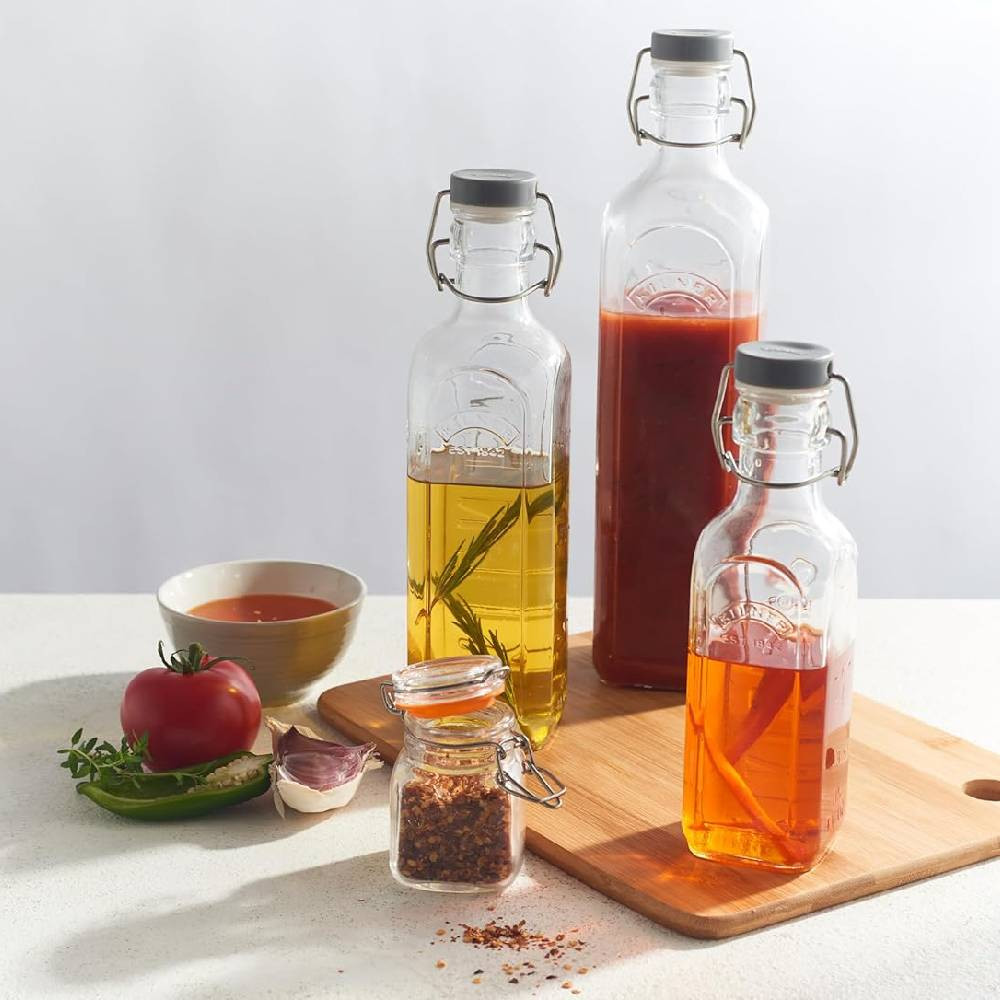 Kilner Clip Top Glass Bottle - 1L | Howards Storage World