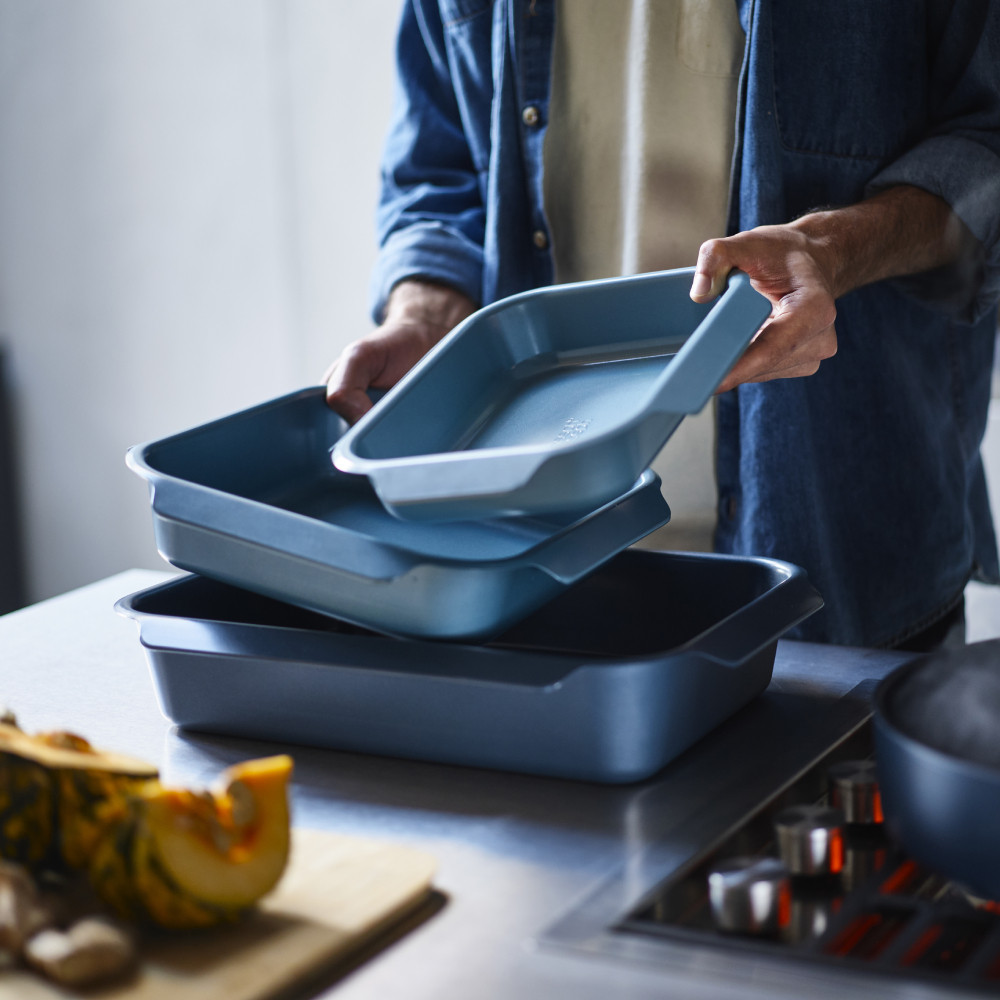 Joseph Joseph Nest Oven Non-Stick Roasting Trays 3 Pack - Blue ...