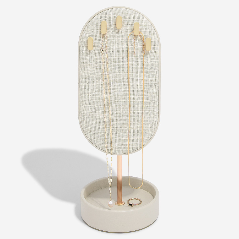 Stackers Tilted Necklace Display Stand - Oatmeal/Linen | Howards ...