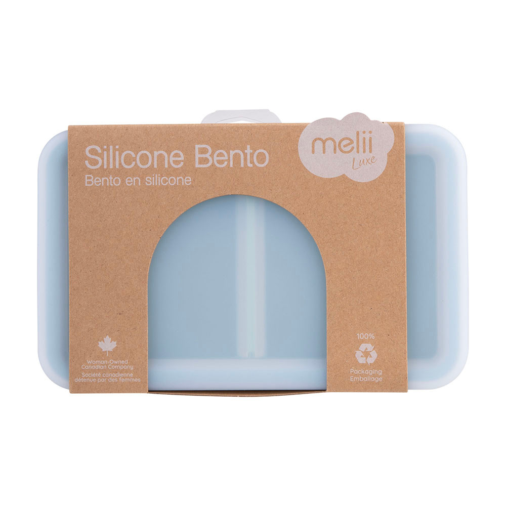 Melii Luxe Kids Silicone Bento Box 700ml - Blue | Howards Storage World