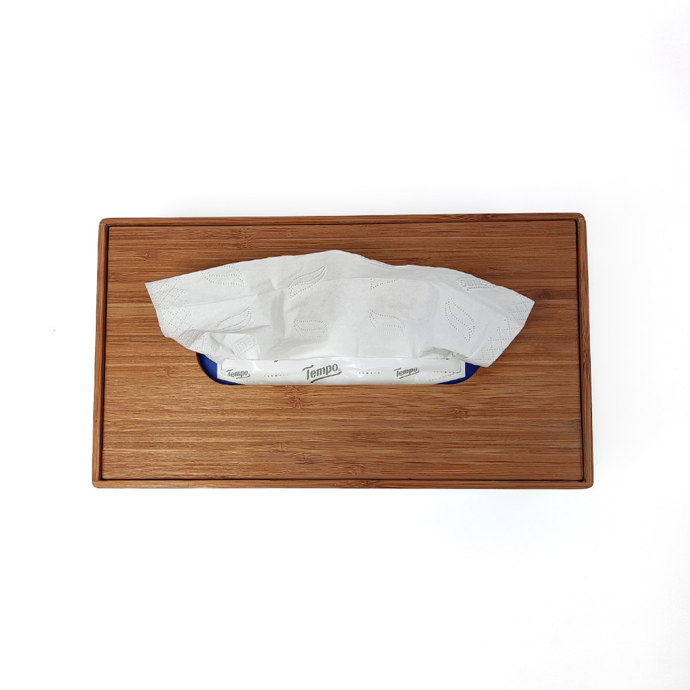 WilliamsWare Bamboo Tissue Box | Howards Storage World