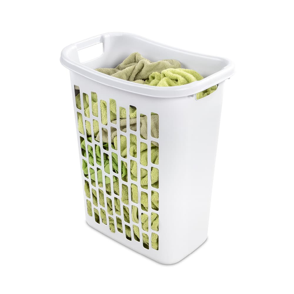Sterilite 63L Rectangular Laundry Hamper - White | Howards Storage World