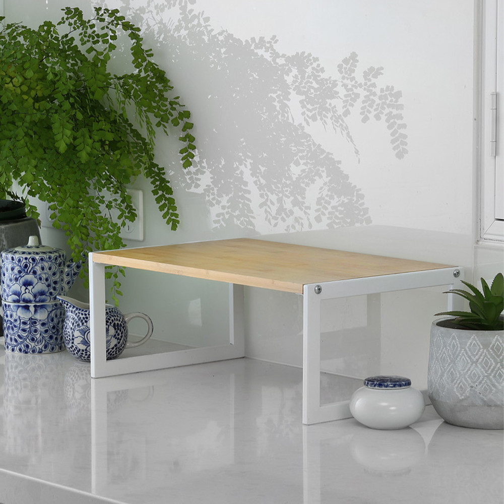 WilliamsWare Deep Stackable Kitchen Shelf 45cm Wide - White | Howards ...