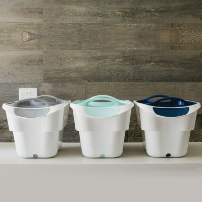 Strucket Straining Bucket 19L - Aqua | Howards Storage World