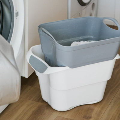 Strucket Straining Bucket 19L - Grey | Howards Storage World