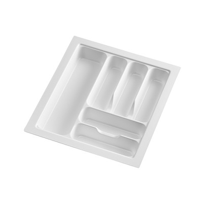 Howards 6 Compartment Cutlery Tray 43cm - White | Howards Storage World