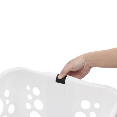 White Magic Laundry Basket with Legs | Howards Storage World