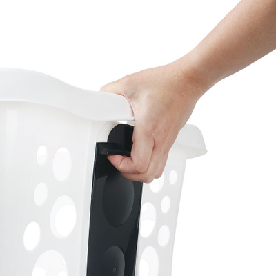 White Magic Laundry Basket with Legs | Howards Storage World
