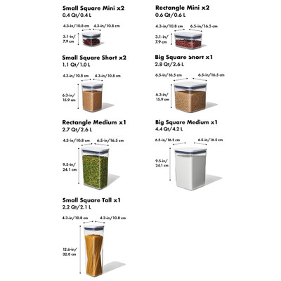 OXO POP 2.0 Pantry Container Set - 10 Pack | Howards Storage World
