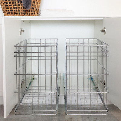 Tansel Pull Out Bottom Mount 71L Laundry Hamper for Internal Width Area ...