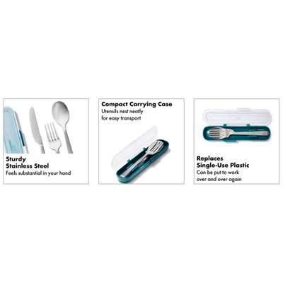 OXO Prep & Go Reusable Cutlery Set | Howards Storage World