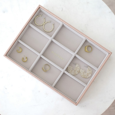 Stackers Classic Statement Earring Jewellery Box Layer - Blush ...