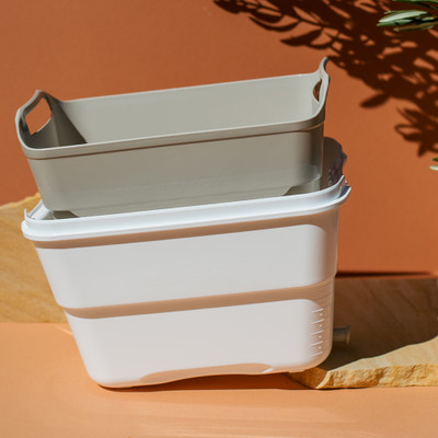 Strucket Straining Bucket 19L - Sand | Howards Storage World