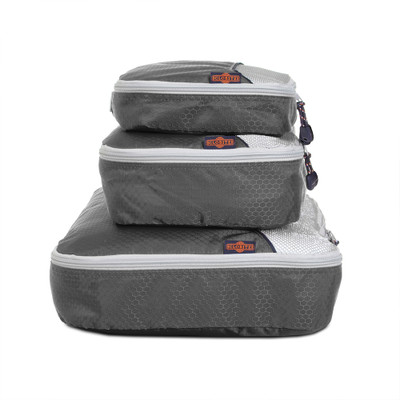Globite Travel Packing Cubes 3 Pack - Grey | Howards Storage World